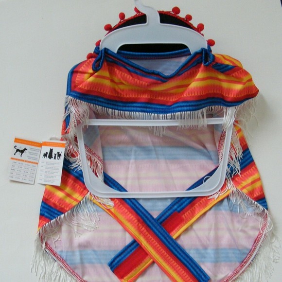 Simply Dog | Dog | Mexican Dog Costume Xl Simply Dog Sombrero Striped ...
